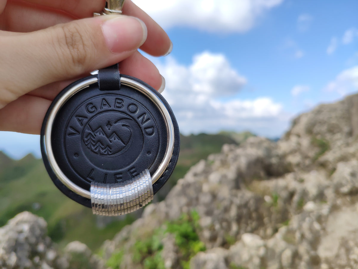 Black Vegan Travel Keychain, Collect Your Travels, Gift For Traveler ...