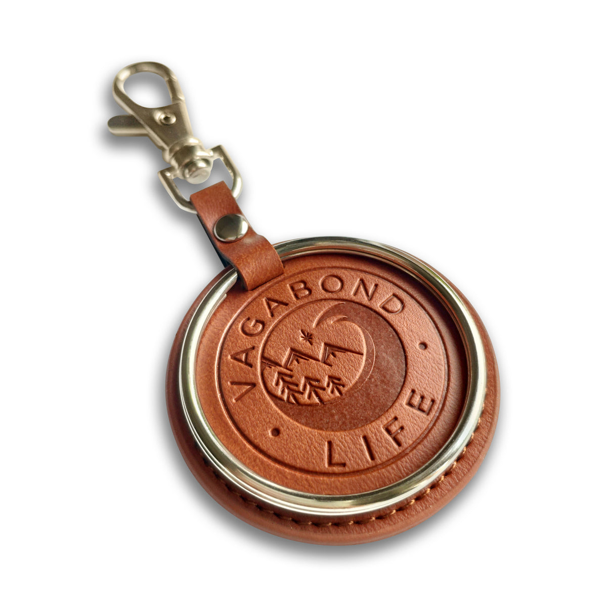 Brown Vegan Travel Keychain, Collect Your Travels, Gift For Traveler ...